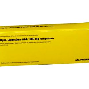 АЛФА ЛИПОНОВА КИСЕЛИНА ААА 600 mg бутилки за инжектиране 5X50 мл