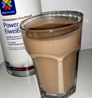 Aldi fehérjepor a teszt Multinorm Power protein shake-ben