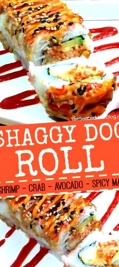 Sushi Shaggy Dog Roll (rețetă copiată ușoară); Rețetă ușoară și sănătoasă!