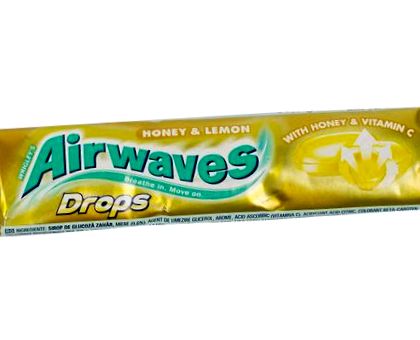 Airwaves Drops Honey Лимонени бонбони с аромати на ментол и евкалипт ...