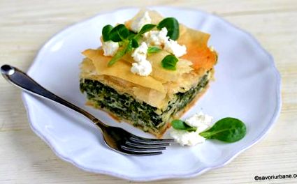 Пай със спанак и осолено сирене - Spanakopita - гръцка рецепта Urban ...